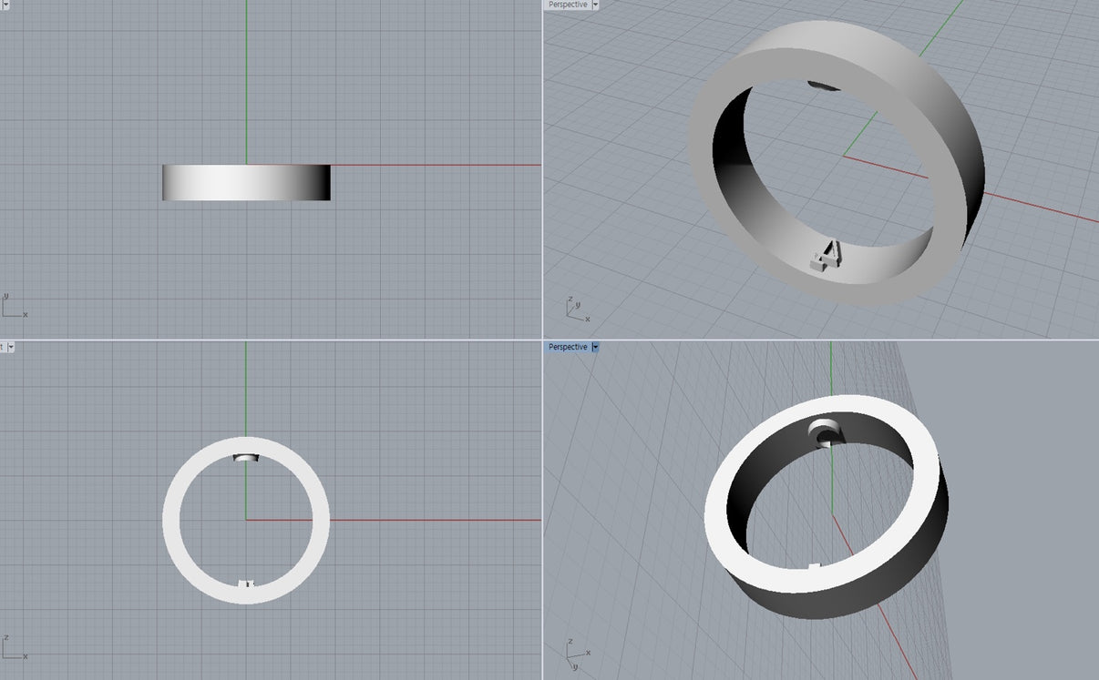 Custom Inner Message Ring - Sterling Silver